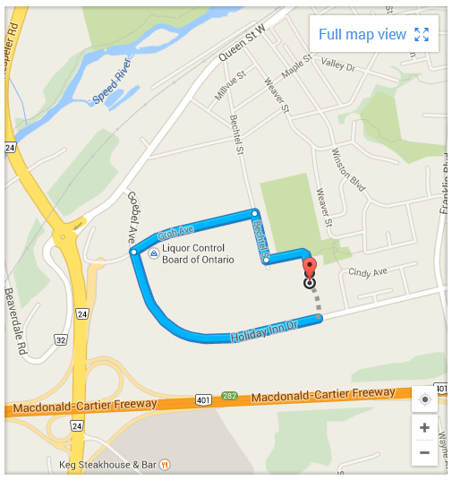 JHSS Map (Jacob Hespeler Secondary School)